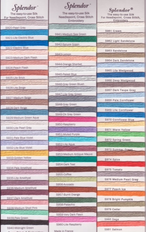 Rainbow Gallery - Splendor Colors #875-949 - Needle Nook