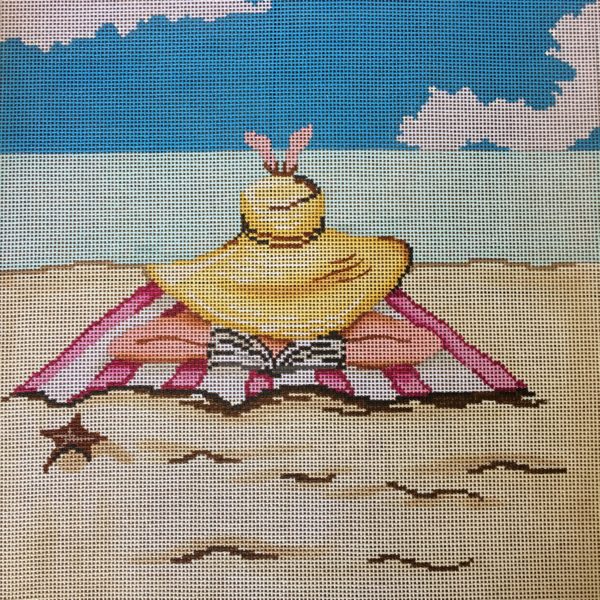 Patti Mann Needlepoint - Lady in Big Hat - Needle Nook