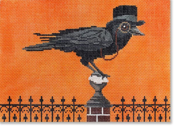 Scott Church Needlepoint - Sir Raven - Needle Nook