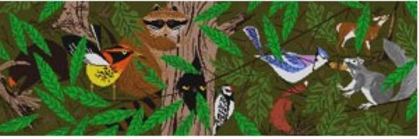 Charley Harper Needlepoint - Forest Friends - Needle Nook