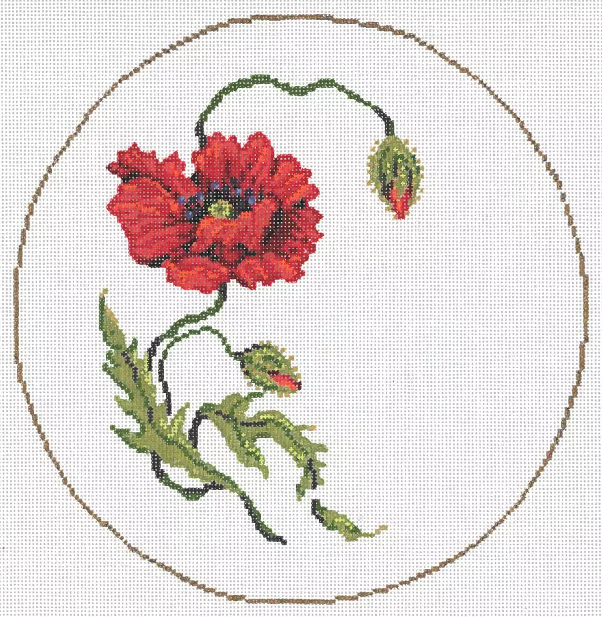Sandra Gilmore - Poppy Round - Needle Nook