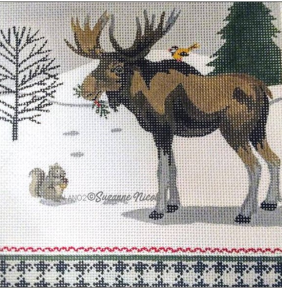 Painted Pony Designs - Winter Wonderland Moose - Needle Nook