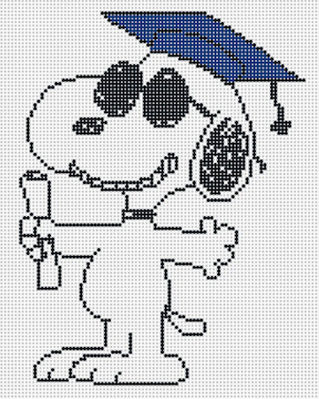 Officially Needlepoint - Snoopy Graduation Pose - Needle Nook