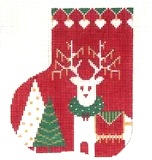 Shelly Tribbey Designs - Elegant Reindeer Mini Sock - Needle Nook